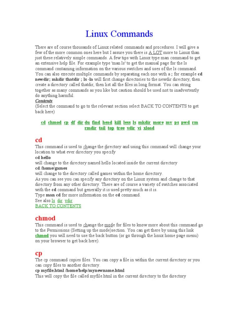 Linux Commands