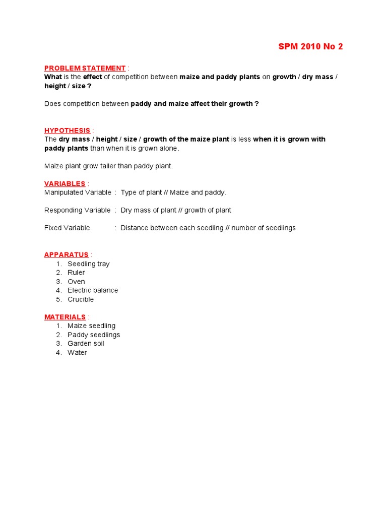 2010 P3 Teacher Sheet | PDF | Home & Garden