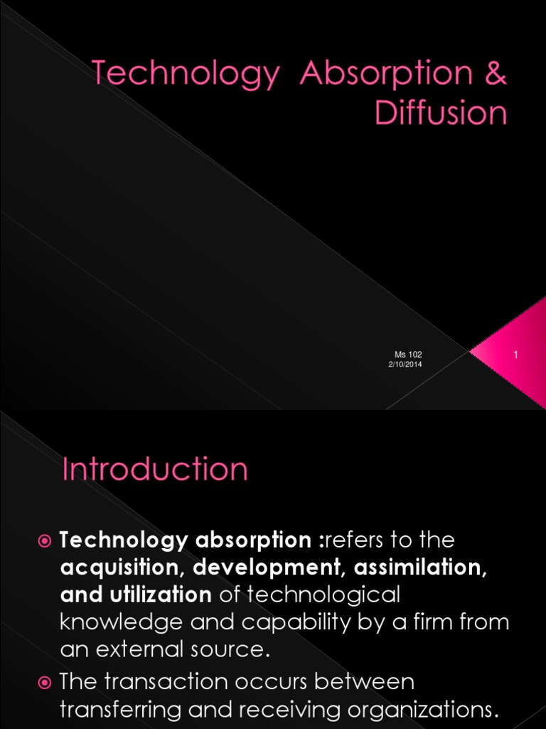Technology Absorption | PDF | Technological Change | Innovation
