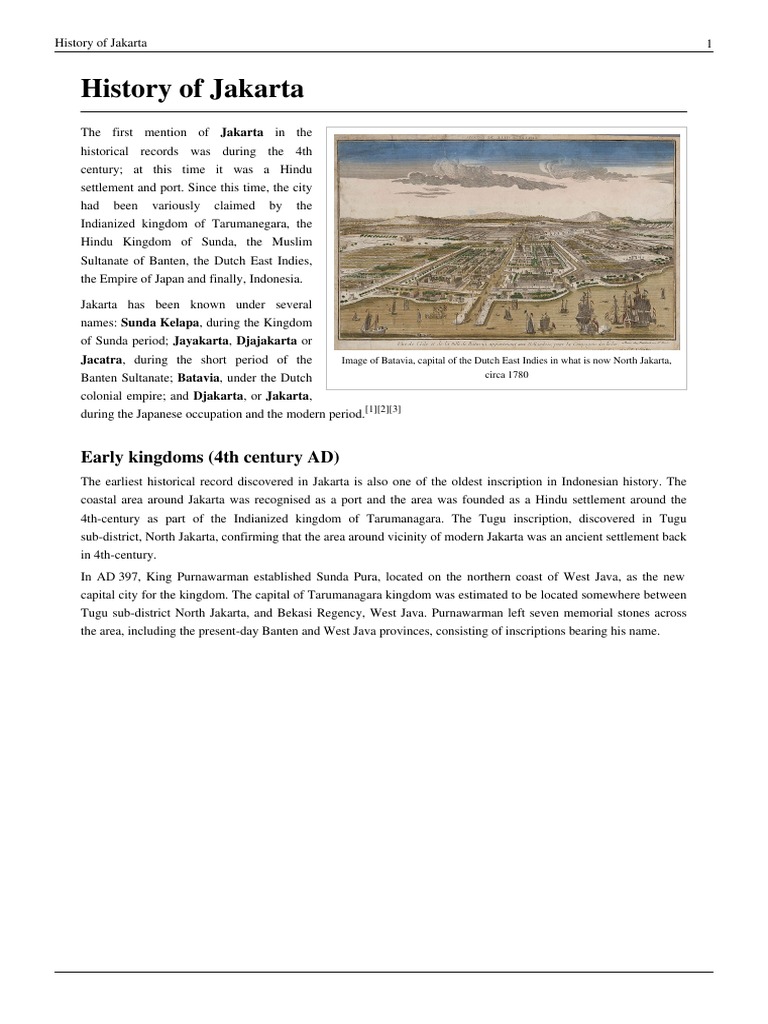 History of Jakarta | PDF | Jakarta