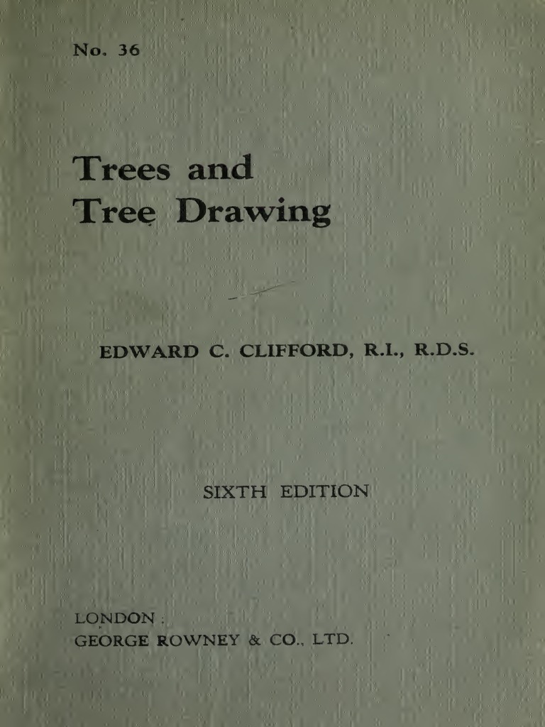 Trees Tree Drawing Clif | PDF | Bark | Trees