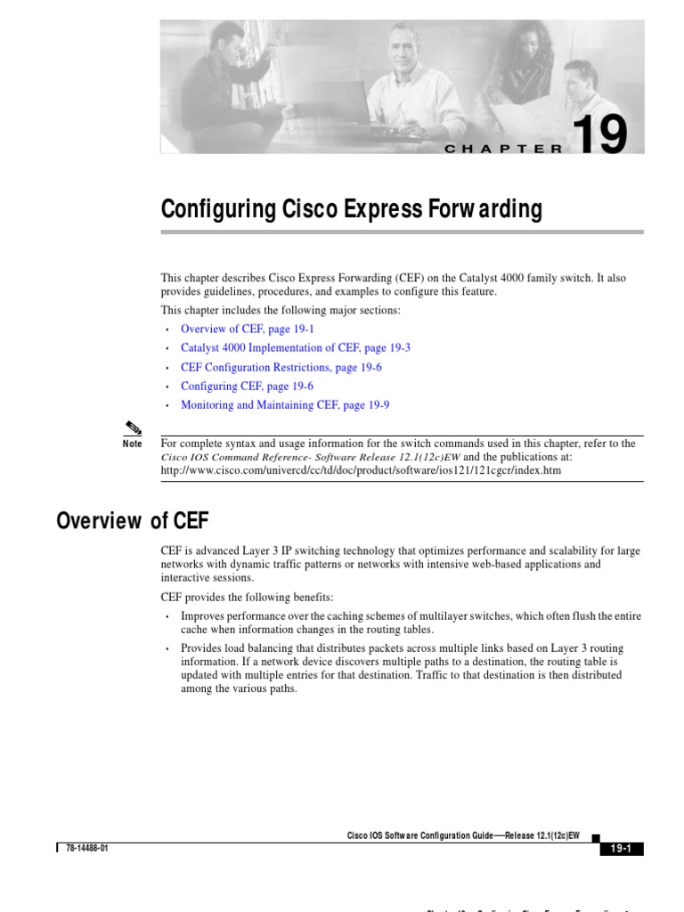 Configuring Cisco Express Forwarding: Overview of CEF | PDF | Network Switch | Load Balancing ...