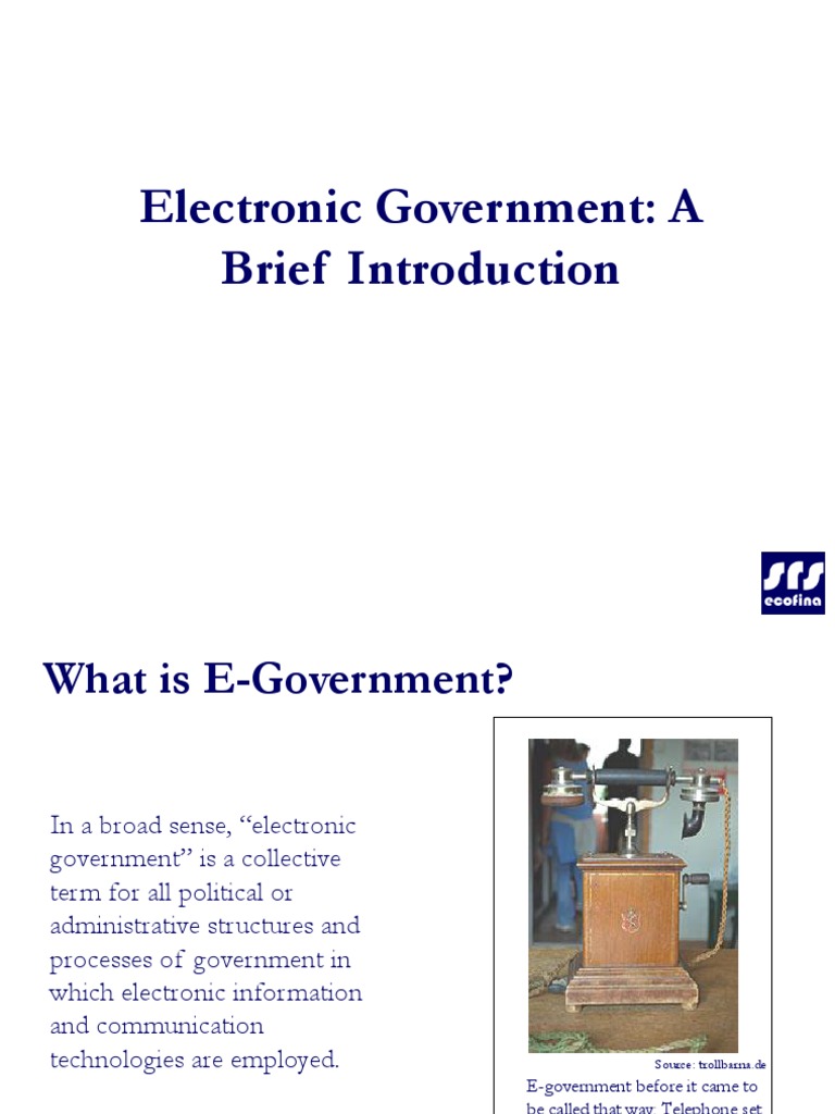 Understanding E-Government Basics | PDF | E Government | Cost–Benefit ...
