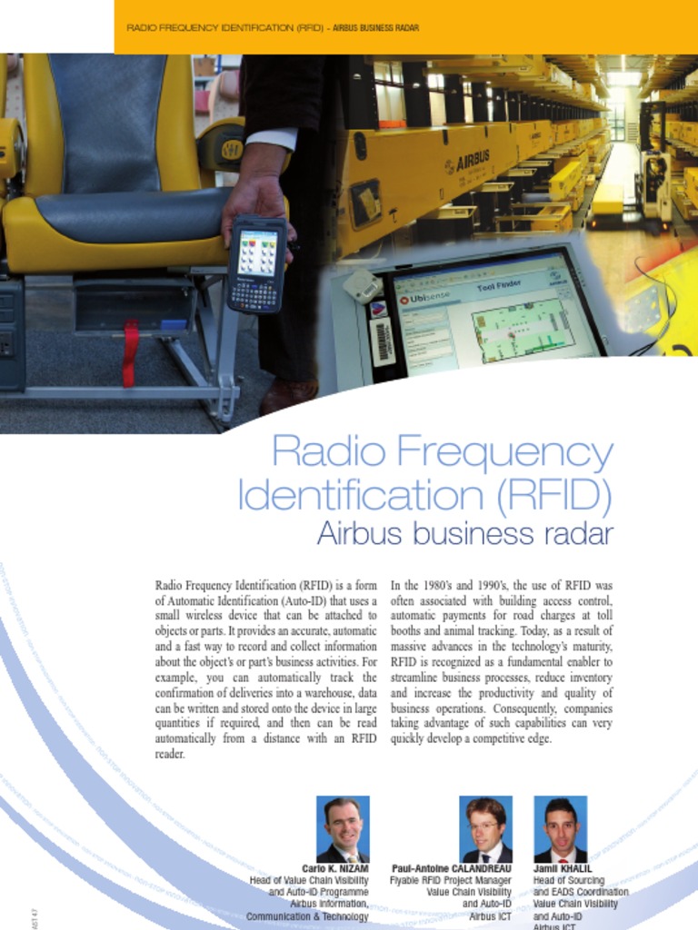 Radio Frequency Identification (RFID) : Airbus Business Radar | PDF ...