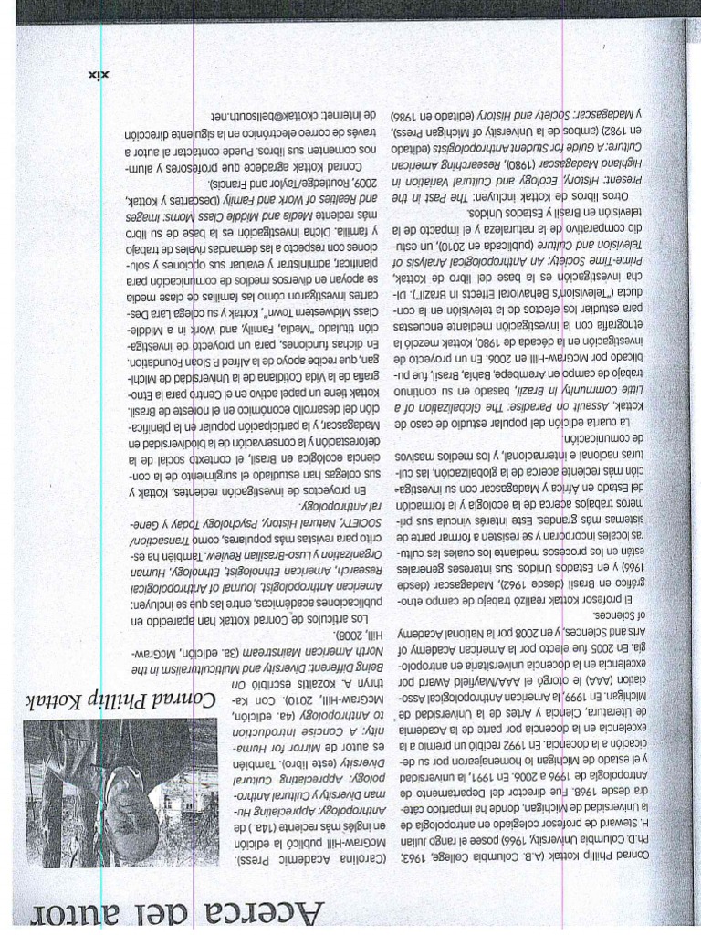 Antropología Cultural - Kottak - 14 Edición - PRIMERA - PARTE | PDF | Cultura (general)