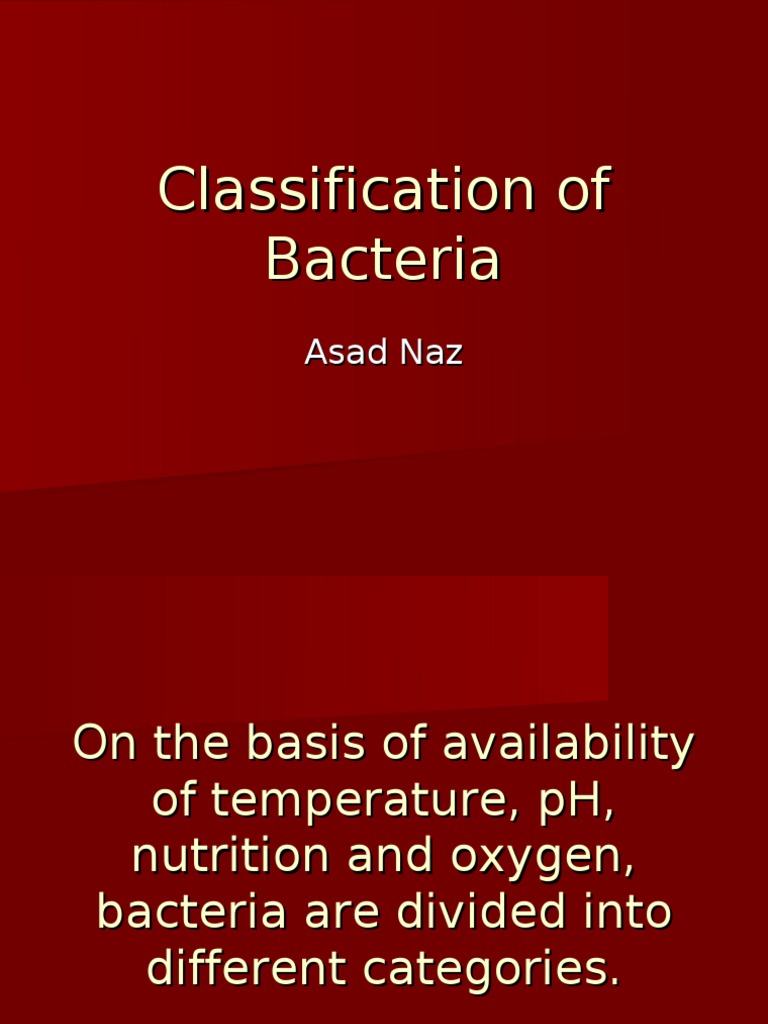Bacteria Classification by Temperature | PDF | Microbiology | Biology