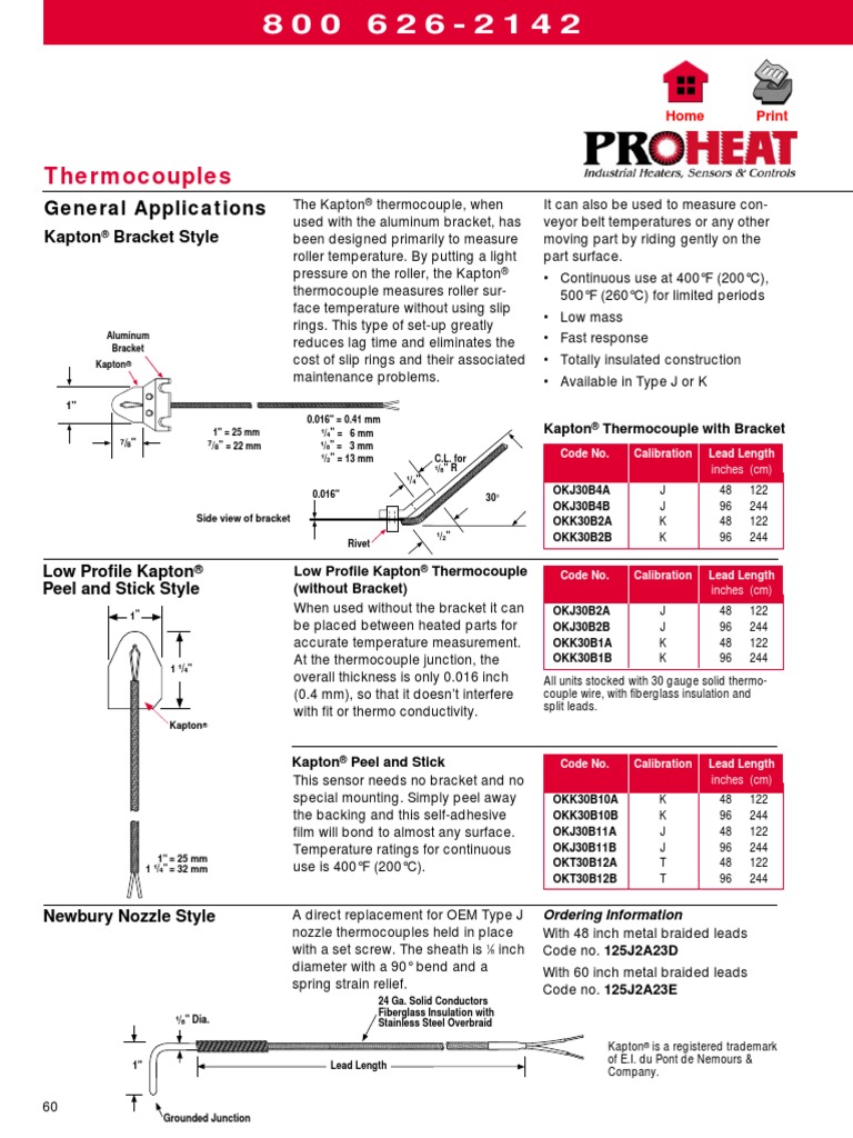 Passivation Bath Thermocouple | PDF | Thermocouple | Inch