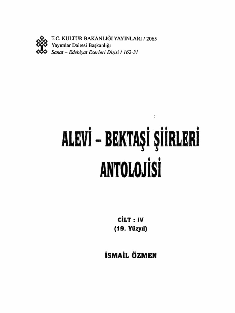 Alevi-Bektaşi Şiirleri Antolojisi Cilt - 4 PDF | PDF
