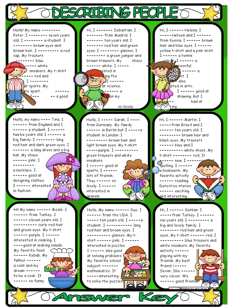 Describing People | PDF | Human Body | Consumer Goods