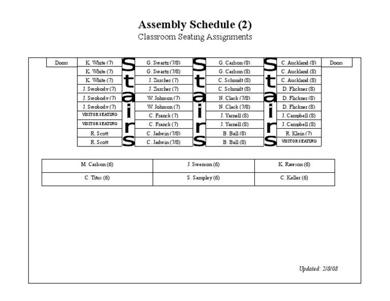 Assembly Seating | PDF | Sports & Recreation | Social Science