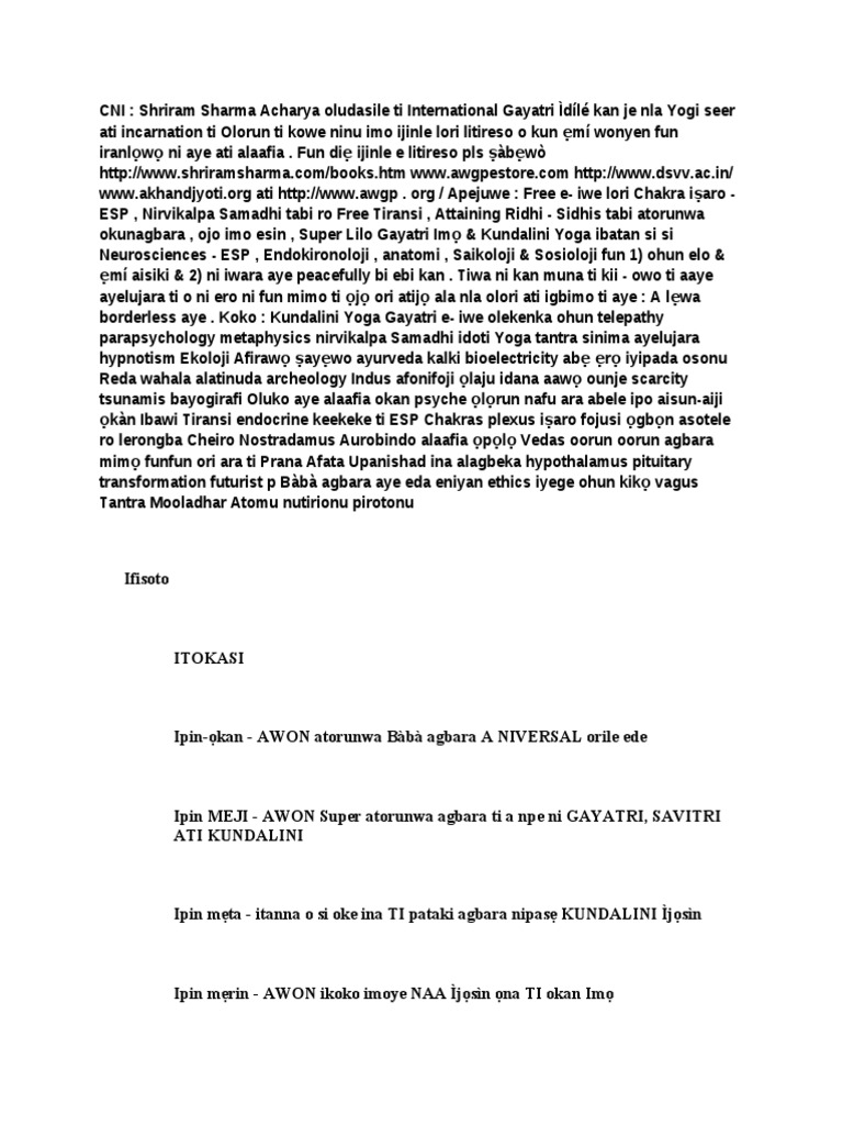 Youruba Book - Divine Serpent Power | PDF