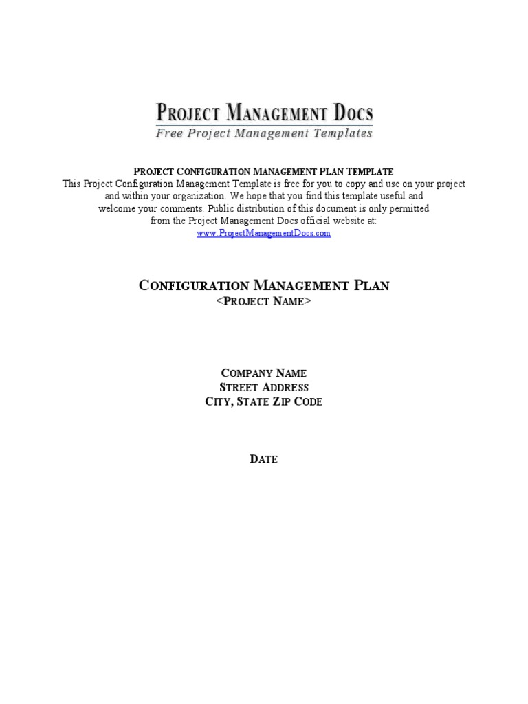 Configuration Management Plan | PDF | Audit | Computing