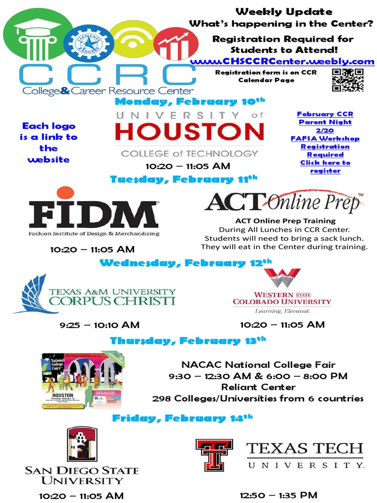 Student College Prep Events | PDF