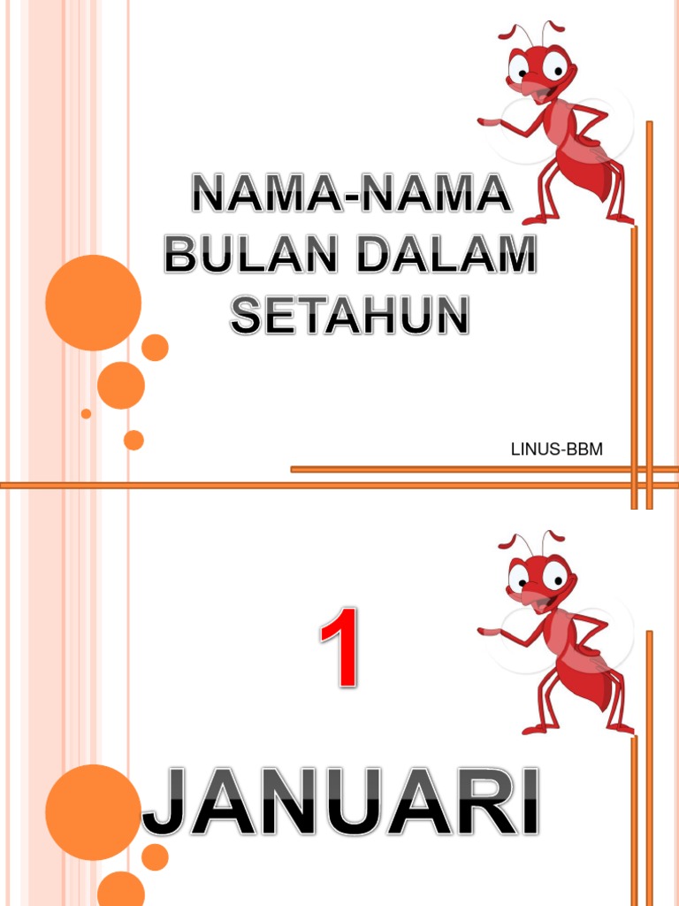 Nama Bulan Dalam Setahun | PDF