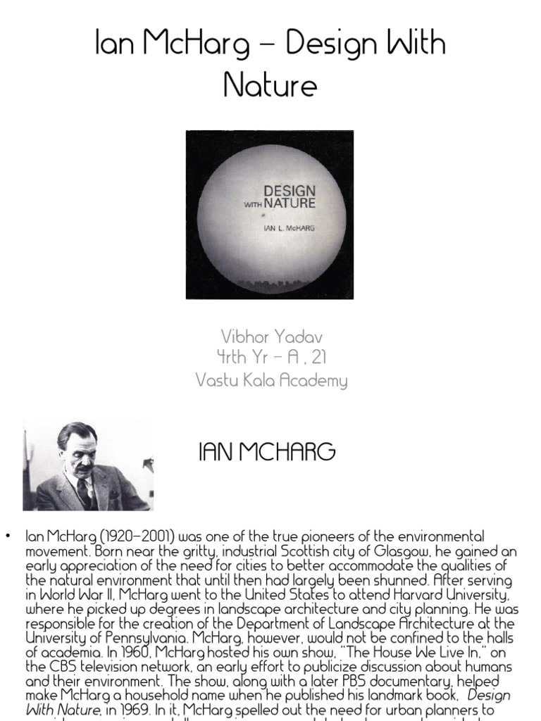 Ian McHarg - Design With Nature | PDF