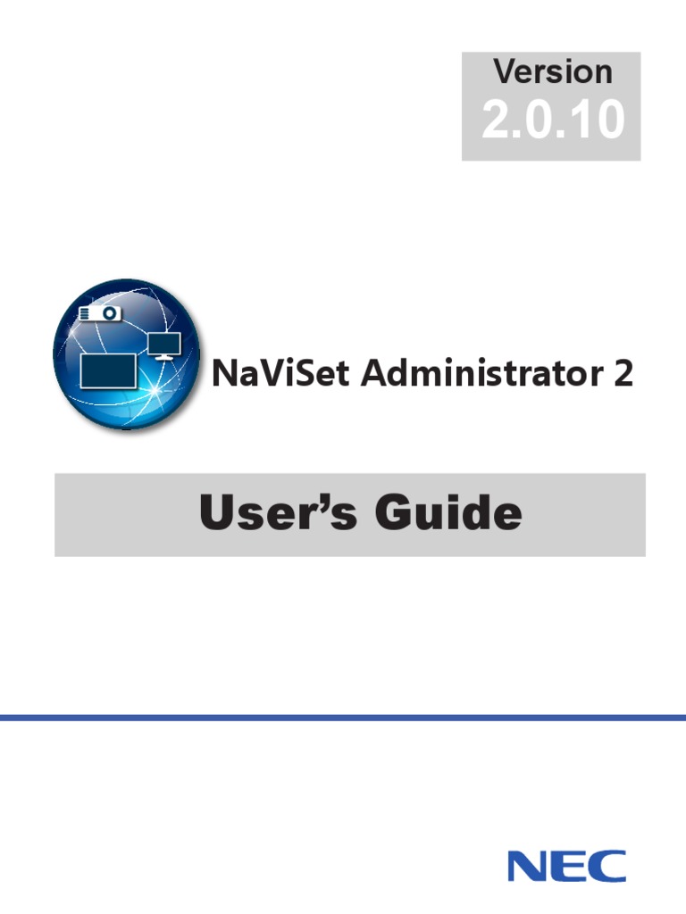 NaViSet Administrator UsersGuide | PDF | Icon (Computing) | Computer Network