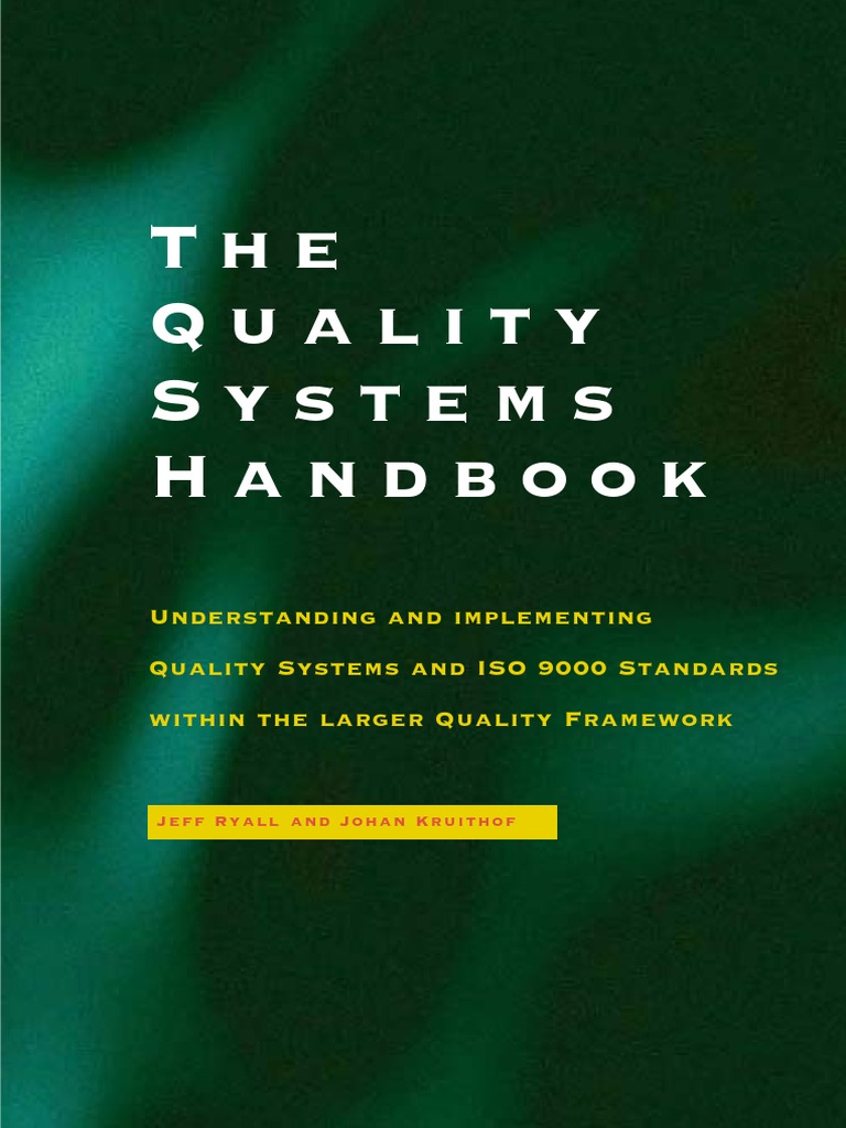 Iso 9000 - Quality Handbook | PDF | Quality Management | Iso 9000