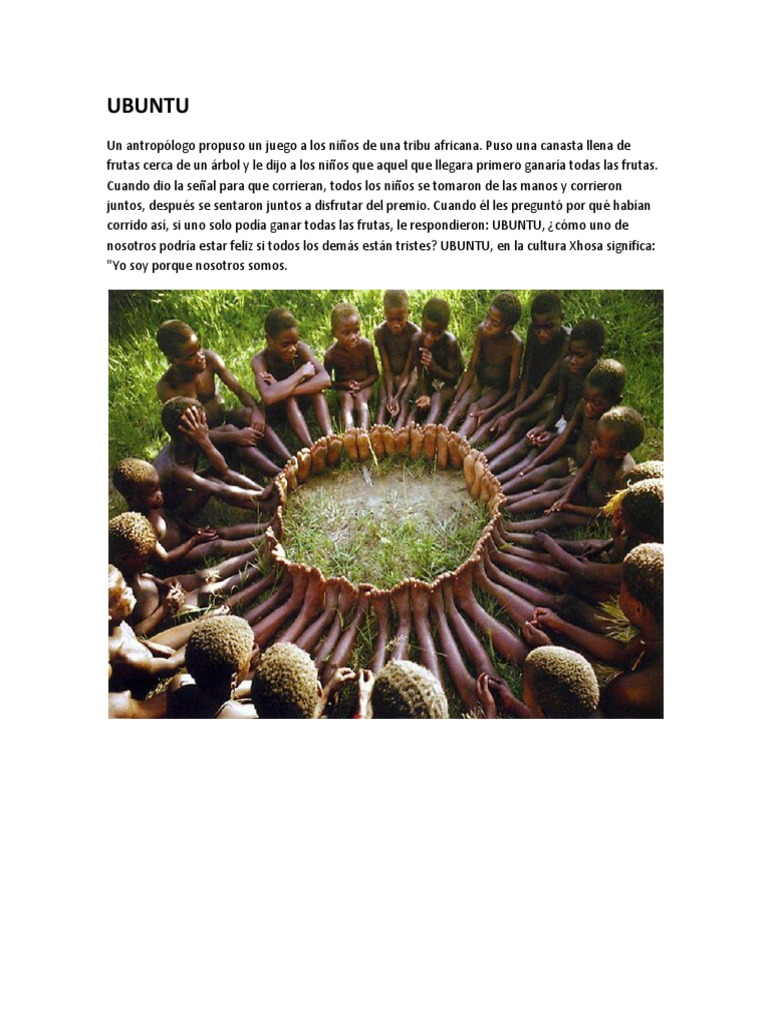 UBUNTU - Significado de La Palabra UBUNTU | PDF