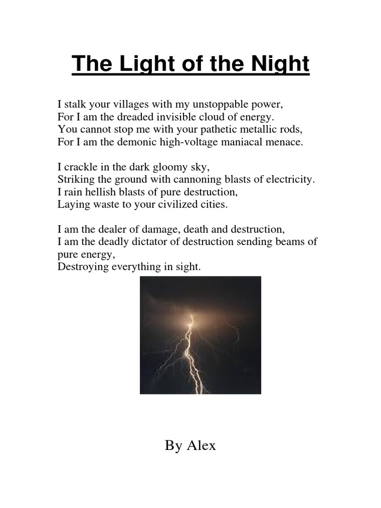 Alex's Poem | PDF
