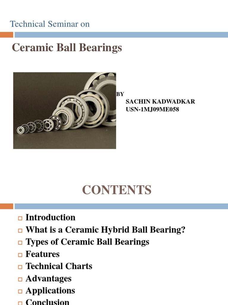 Guide to Ceramic Ball Bearings | PDF | Bearing (Mechanical) | Ceramics