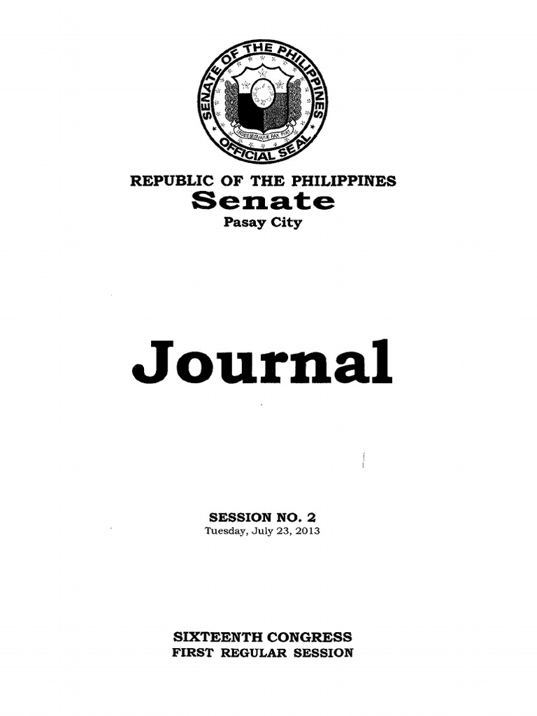 Journal: Senat:e | PDF | United States Senate | Employment