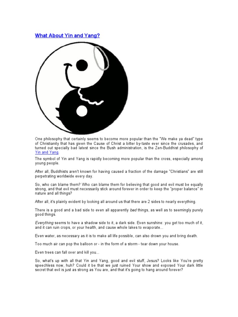 076 What About Yin and Yang | Evil | Adam And Eve