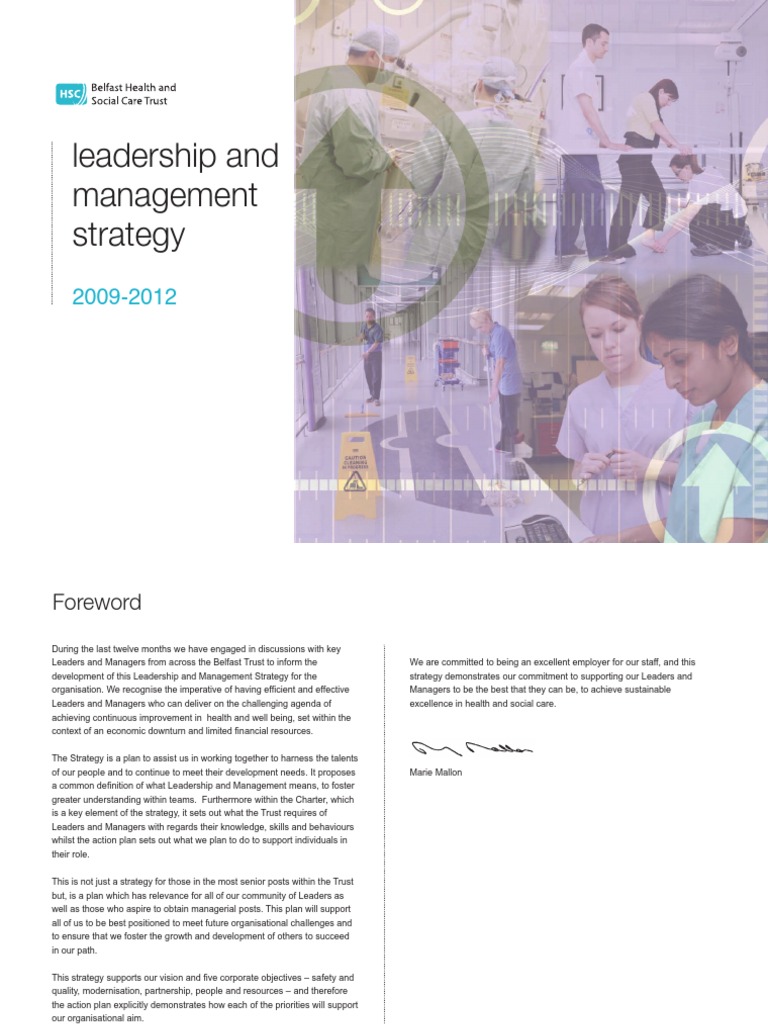 BHSCT Leadership and Management Strategy | PDF | Leadership | Trust ...