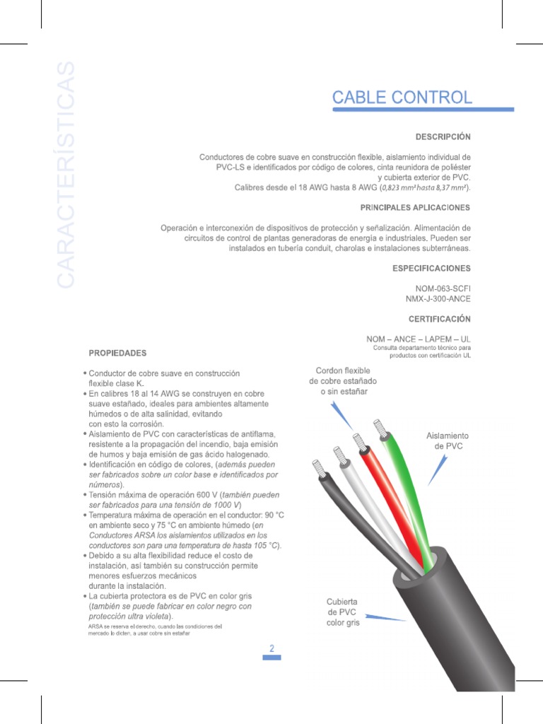 ARSA Catalogo Cables | PDF | Tecnología