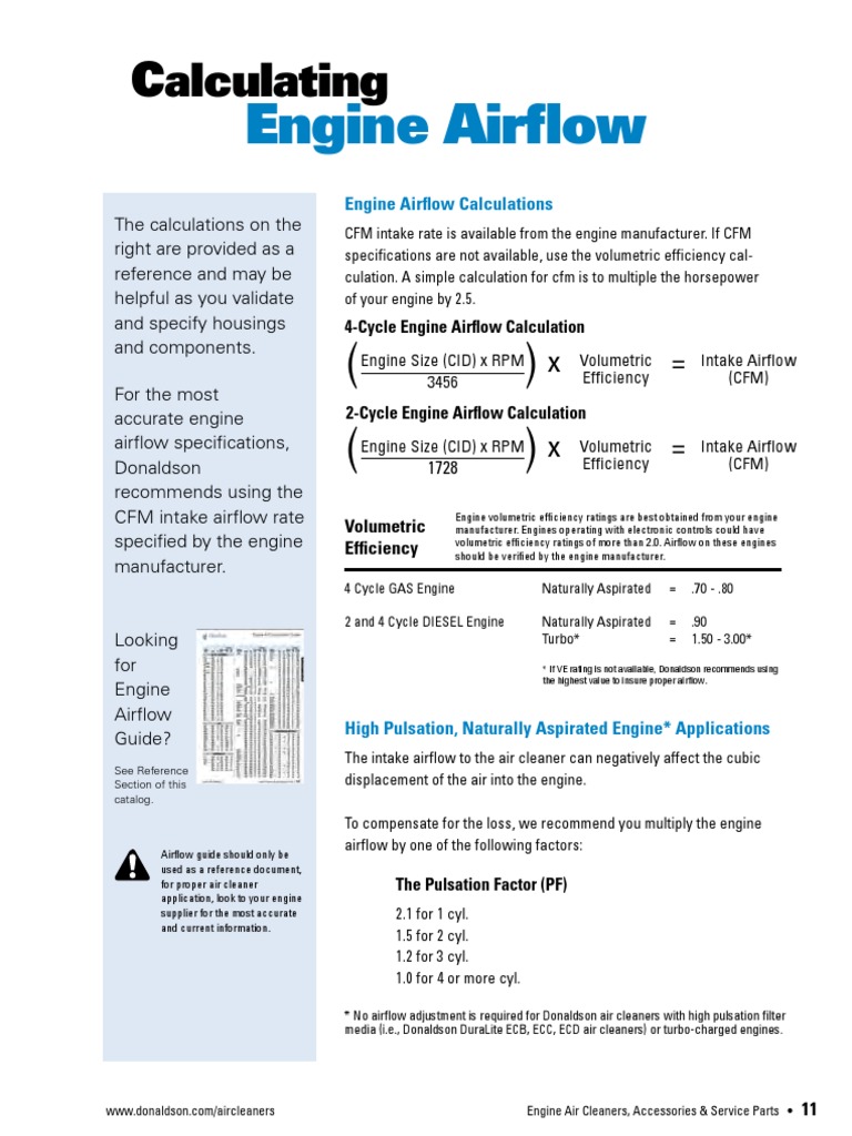 Engine Airflow Calculator Guide | PDF | Engines | Systems Engineering