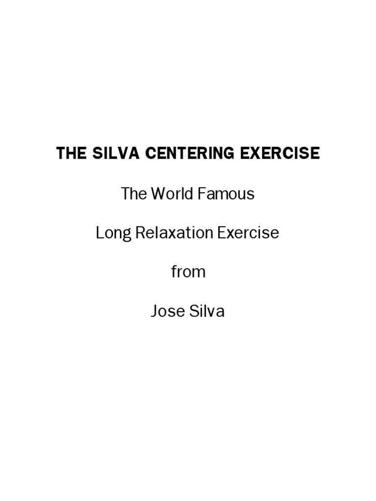 Silva Centering Exercise | PDF