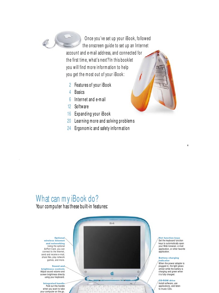 Features of Your Ibook Basics Internet and E-Mail Software Expanding ...