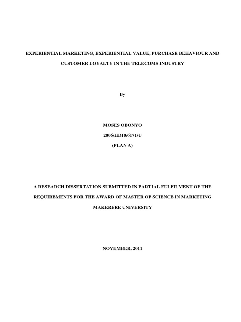 Experiential Marketing, Experiential Value, Purchase Behavior and ...