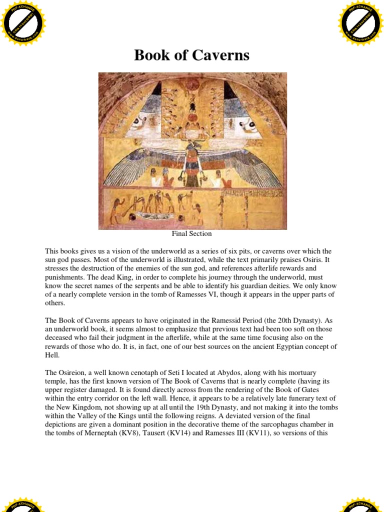 5033119 Book of Caverns | Ancient Near East Mythology | Ancient ...