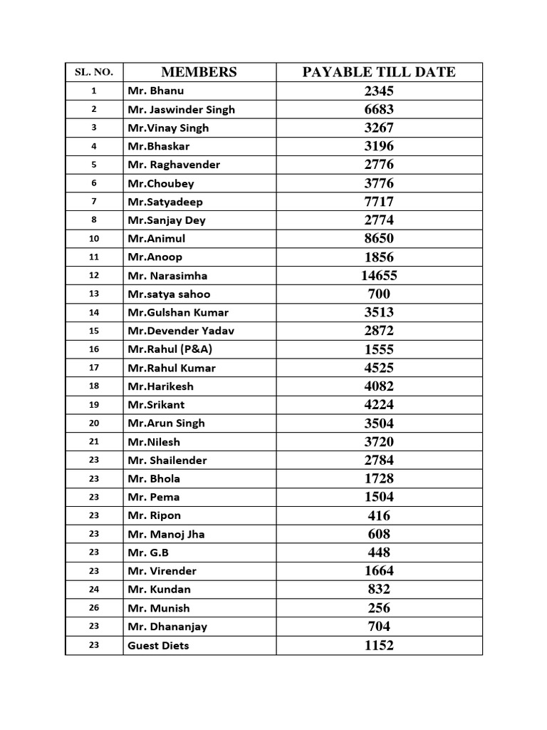 Member Payment Summary Report | PDF