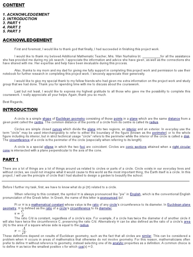 Circle Geometry and Pi Exploration | PDF | Circle | Geometric Shapes