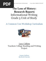 Realistic Fiction Writing Unit Lucy Calkins Unit 4 | PDF | General Fiction