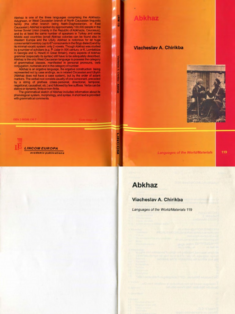 Abkhaz Language Profile | PDF | Semiotics | Linguistics