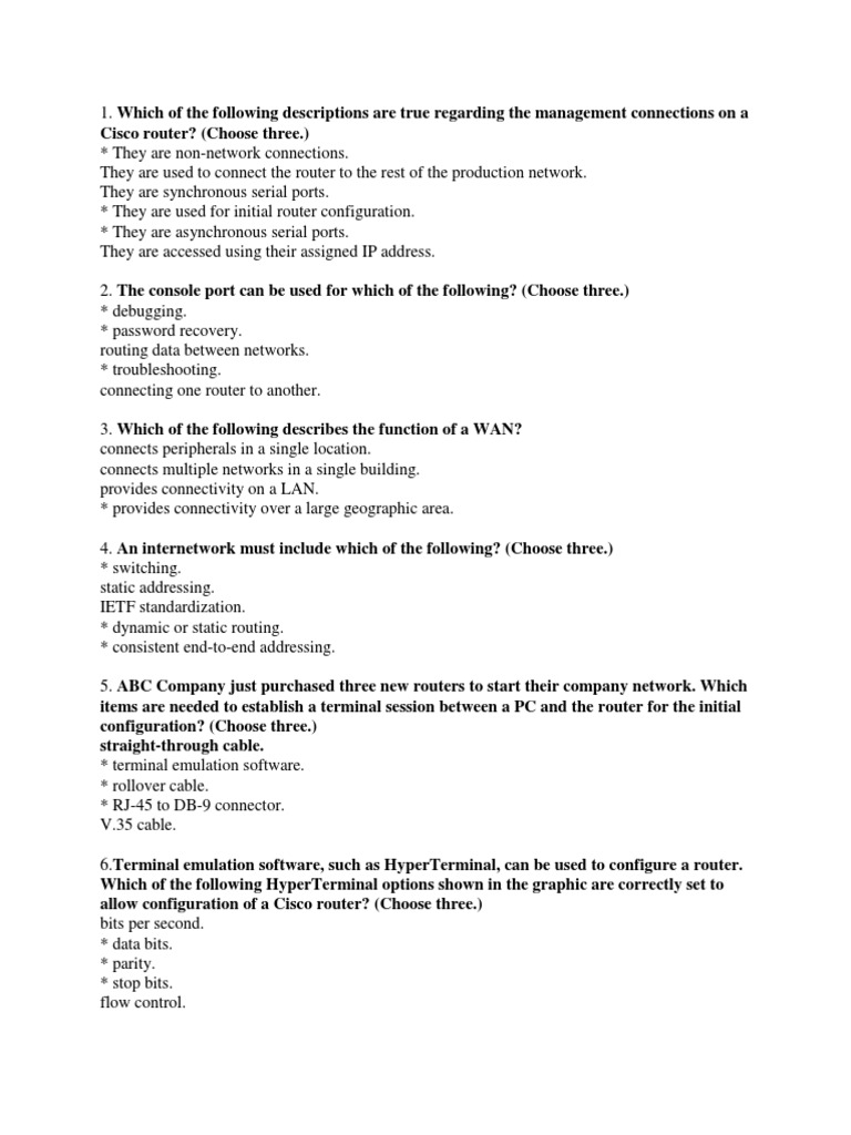 CCNA 2 Question & Ans | PDF | Router (Computing) | Computer Network