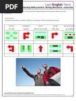 Giving Directions - Exercises | PDF | Foreign Language Studies | Art