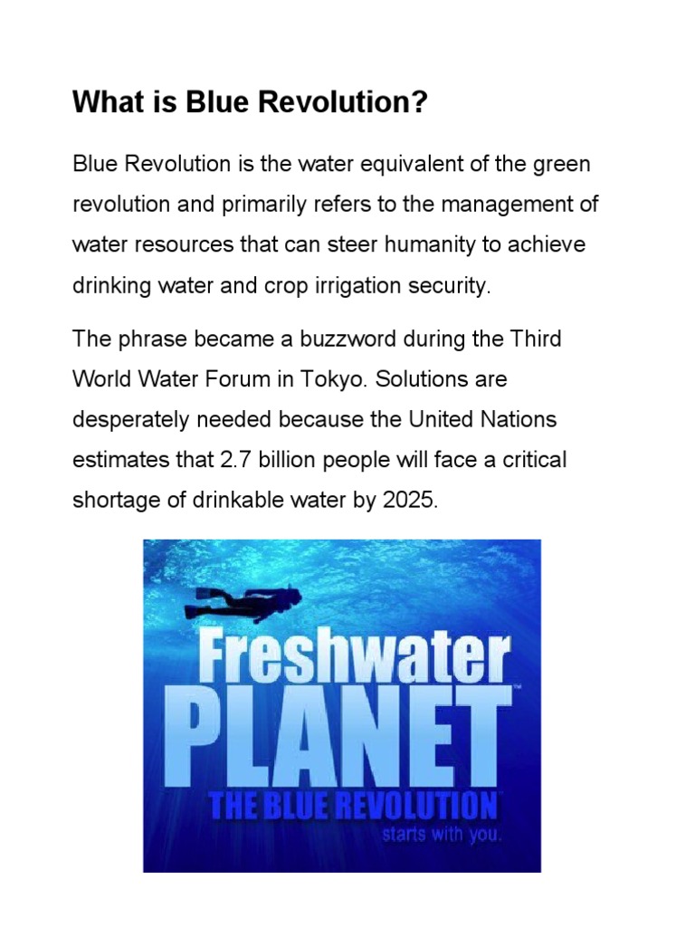 What Is Blue Revolution | PDF | Politics