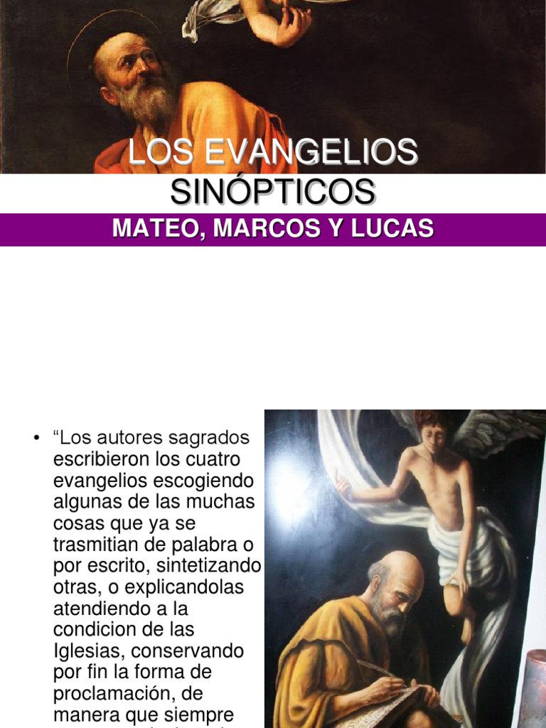 Los Evangelios Sinópticos - Intro | PDF | Evangelios | Evangelio De Lucas