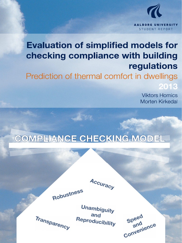 Master Thesis Report: Evaluation of Simlified Models For Checking Compliance With Building ...
