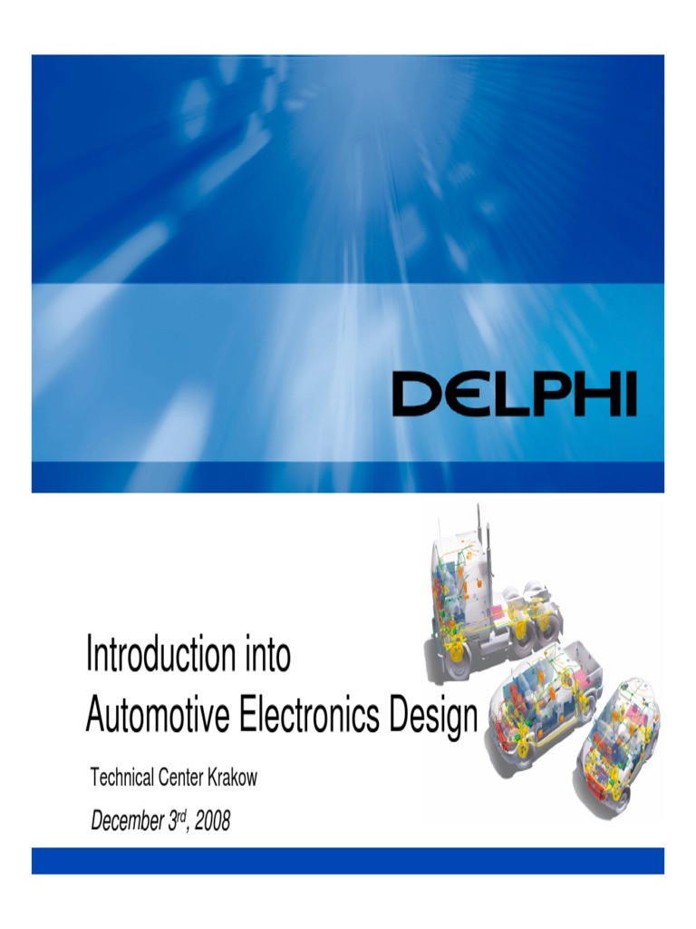 Introduction Into Automotive Electronics Design | PDF | Power Supply ...