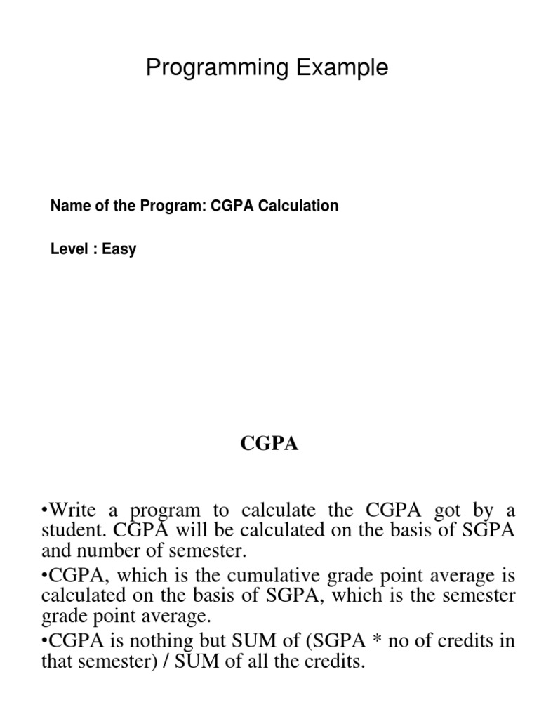 DownLoadFiles Programming Example CGPA | PDF | Grading (Education ...