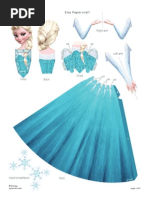 Disney Frozen Anna Papercraft Craft Printable 0913 | PDF | Clothing ...