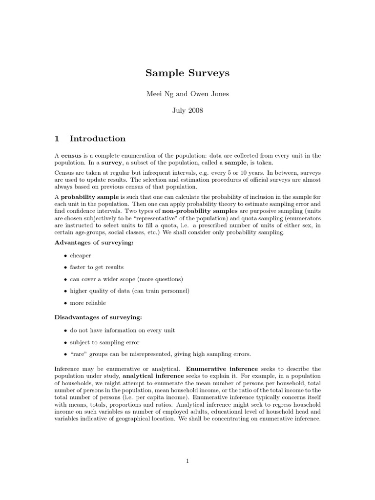 Ss Notes | PDF | Estimator | Sampling (Statistics)