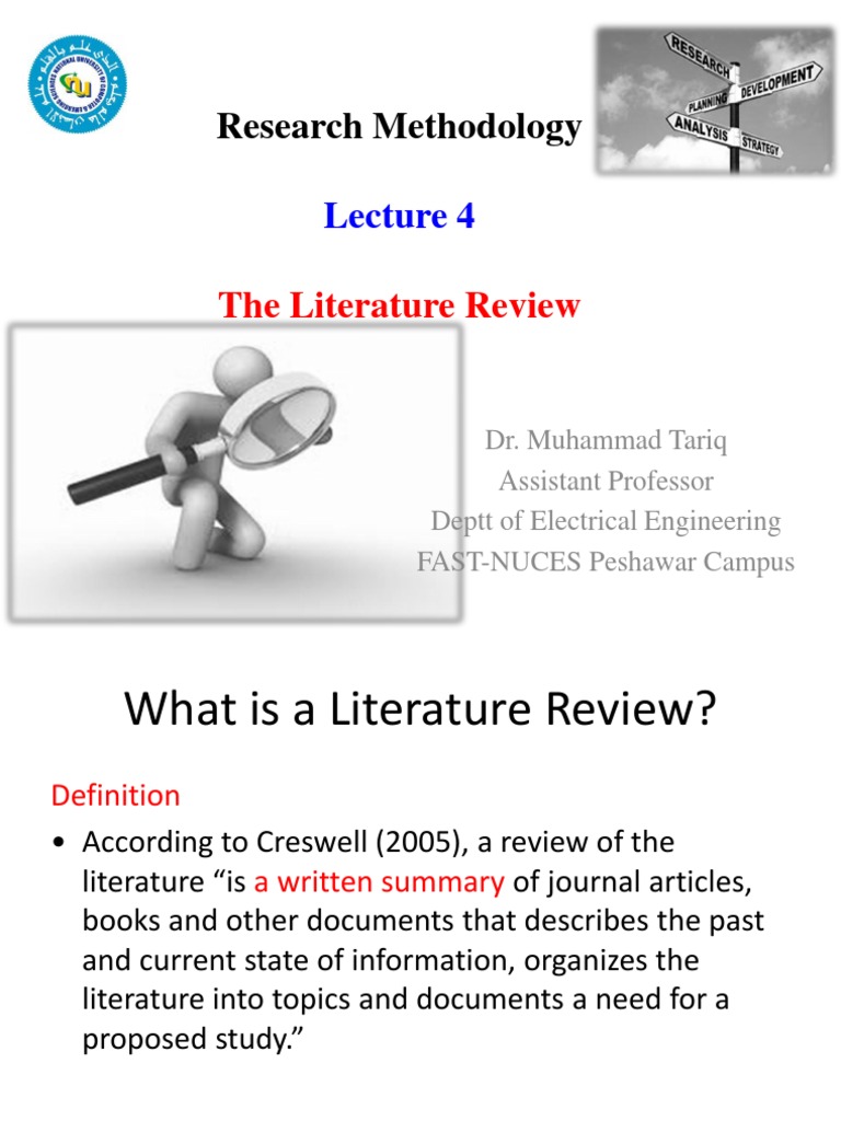 Lecture 4-Literature Reveiw | PDF | Literature Review | Qualitative ...