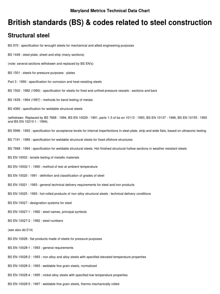 Bs Steel Code | PDF | Screw | Structural Steel