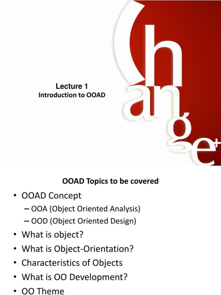 Introduction To OOAD | Download Free PDF | Inheritance (Object Oriented Programming) | Object ...