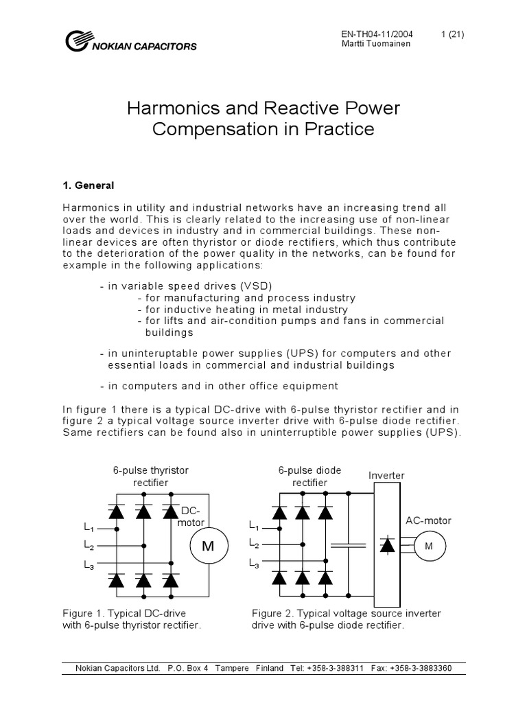 Harmonics and Reactive Power Compensation in Practice | PDF | Capacitor ...